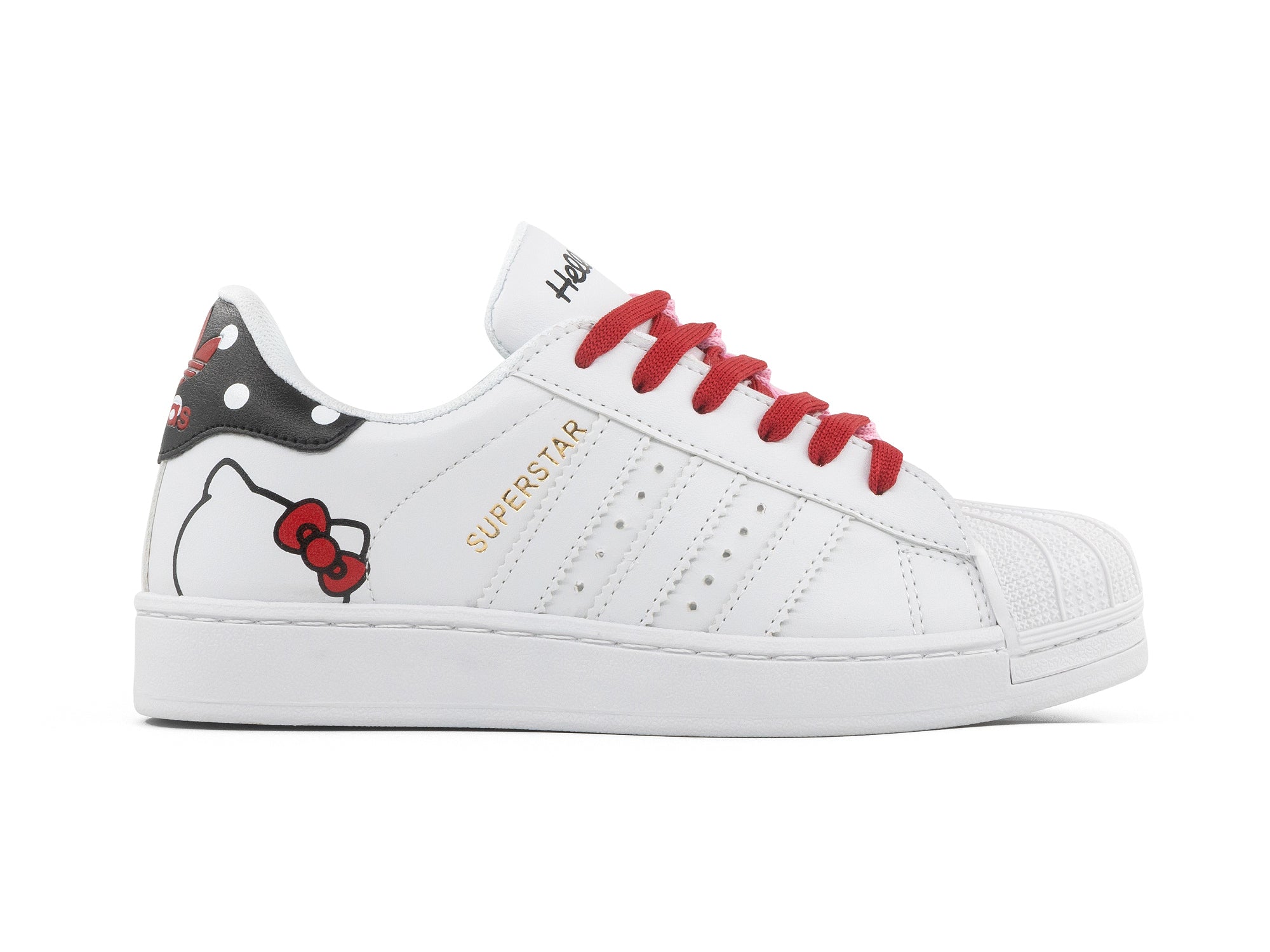 Tenis Concha Blanco Hello Kitty